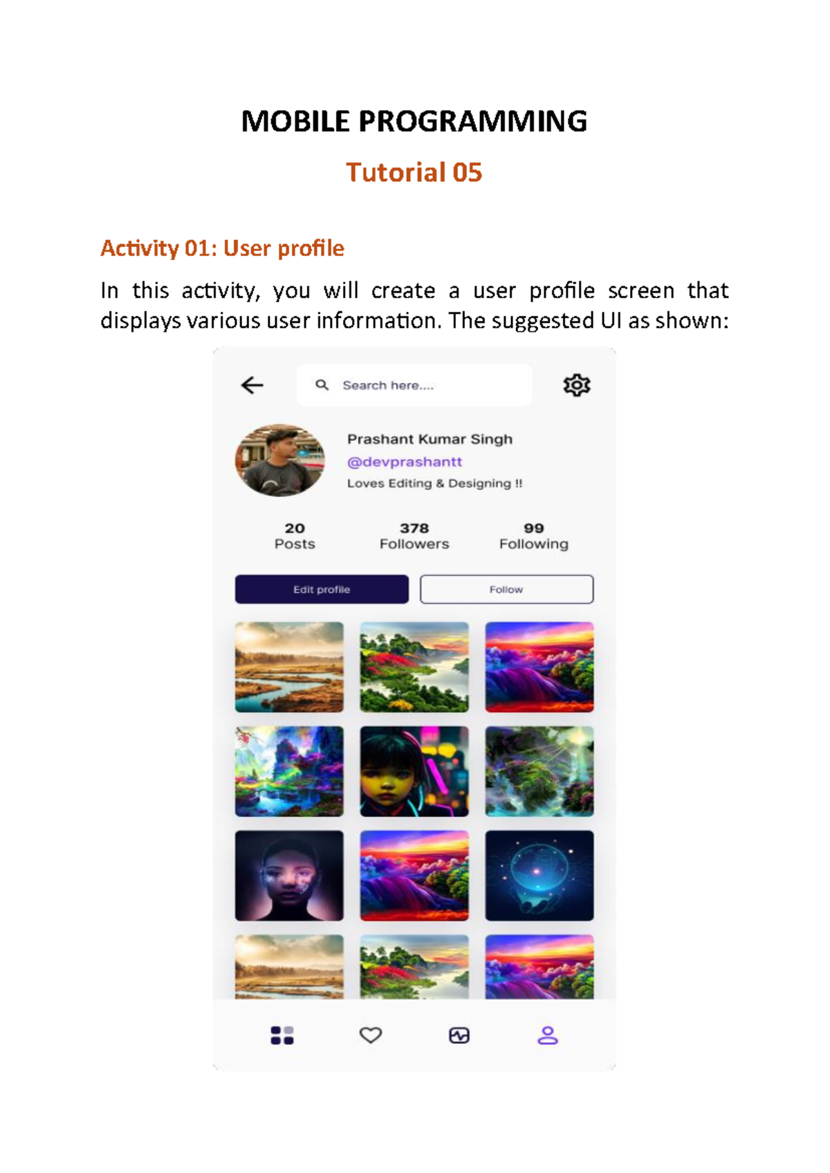 MPR - Tutorial 05 - Building Adaptive UI for Platform Device Sizes - MOBILE PROGRAMMING Tutorial ...