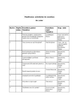 Schema orara clasa a iva - An şcolar 2023 - 2024 SCHEMA ORARĂ CLASA a ...