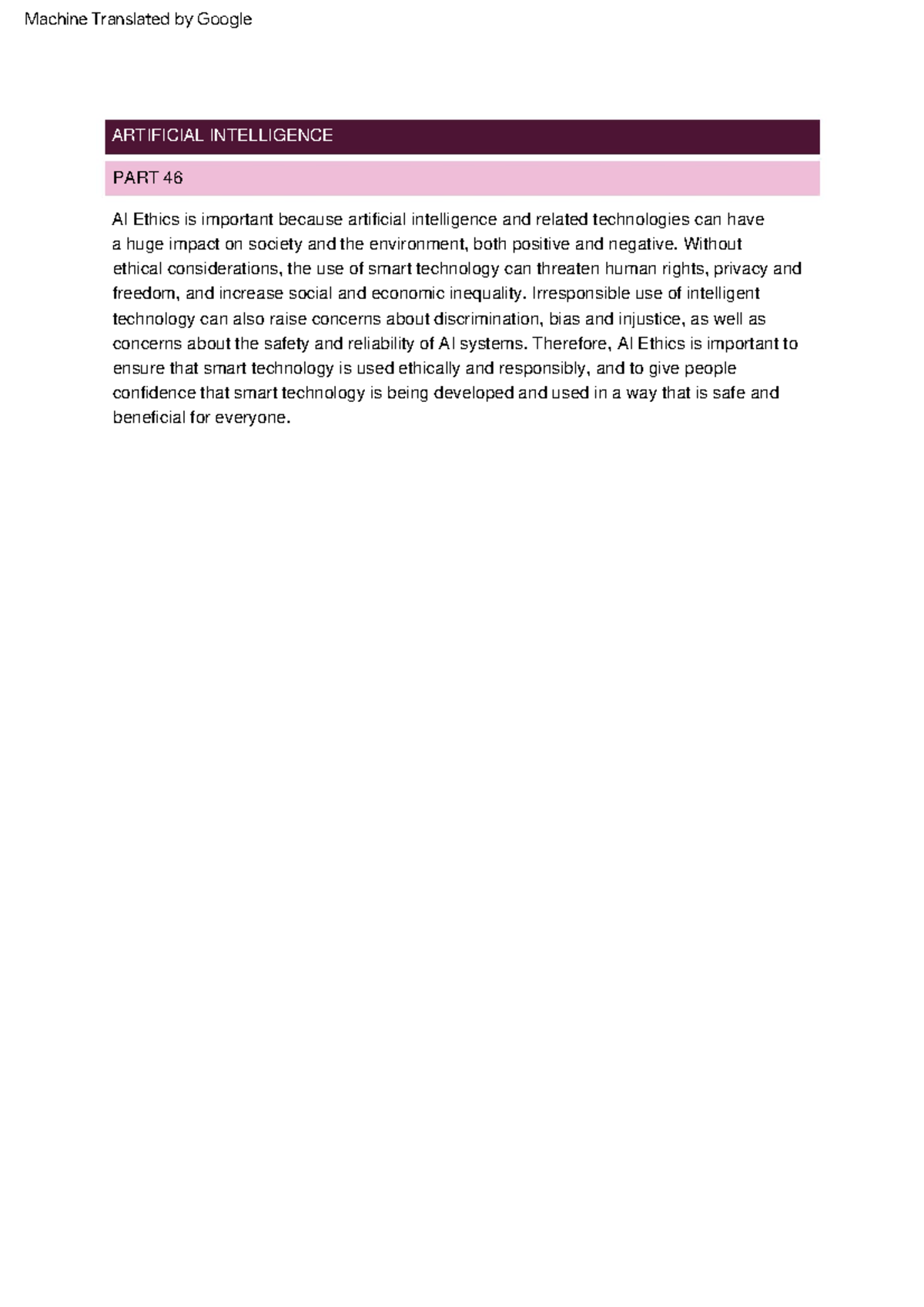 Machine Learning Part 46 Pentingnya AI Ethics - AI Ethics is important ...