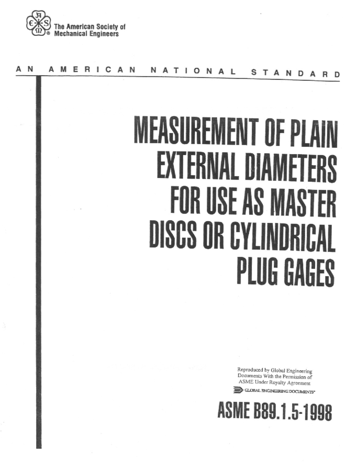 ASME B89.1.5-1998, Parte 1 - A m The American Society of Mechanical ...