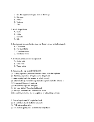 Lower limb questions - Lower Limb anatomy Mcqs. Nishtar ken. 1 Mcqs ...