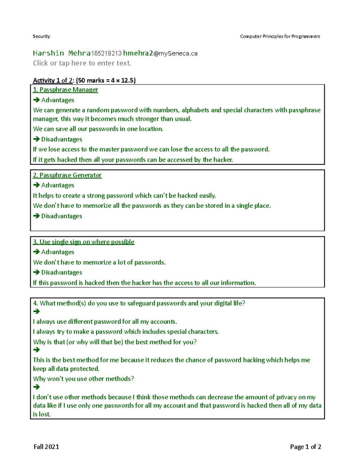 CP4P Week10 Activity harshin mehra - Security Computer Principles for ...