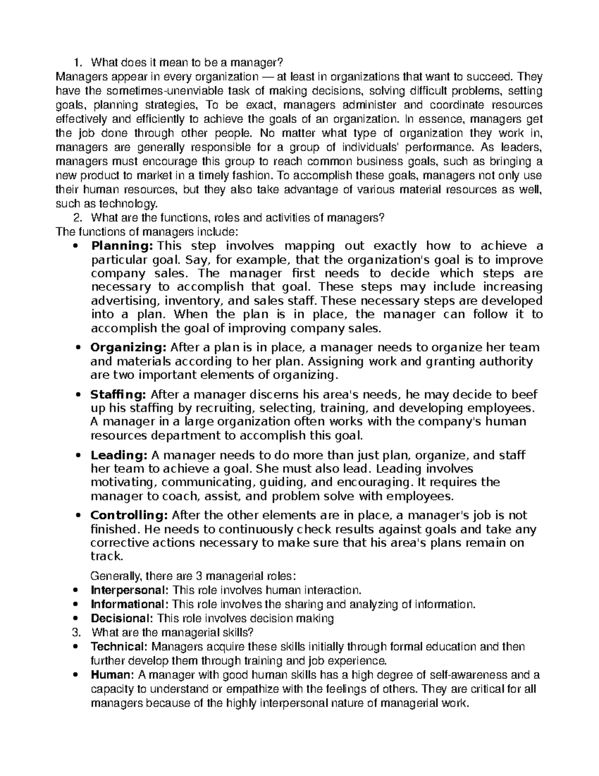 IBM Assignment - introduction business management - What does it mean ...