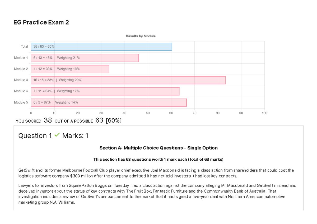 Knowledg Equity - Apply knowledge. Improve performance practice test 2 ...
