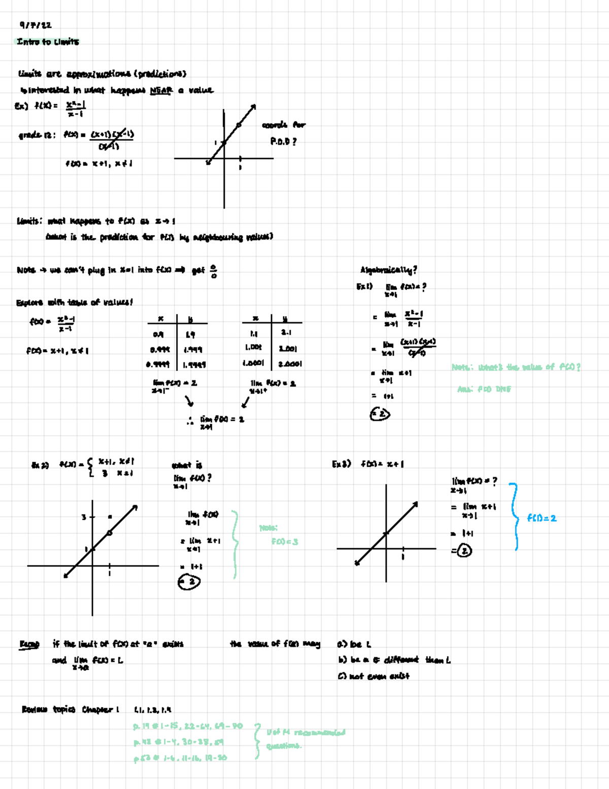 Calculus 1 Notes - Studocu