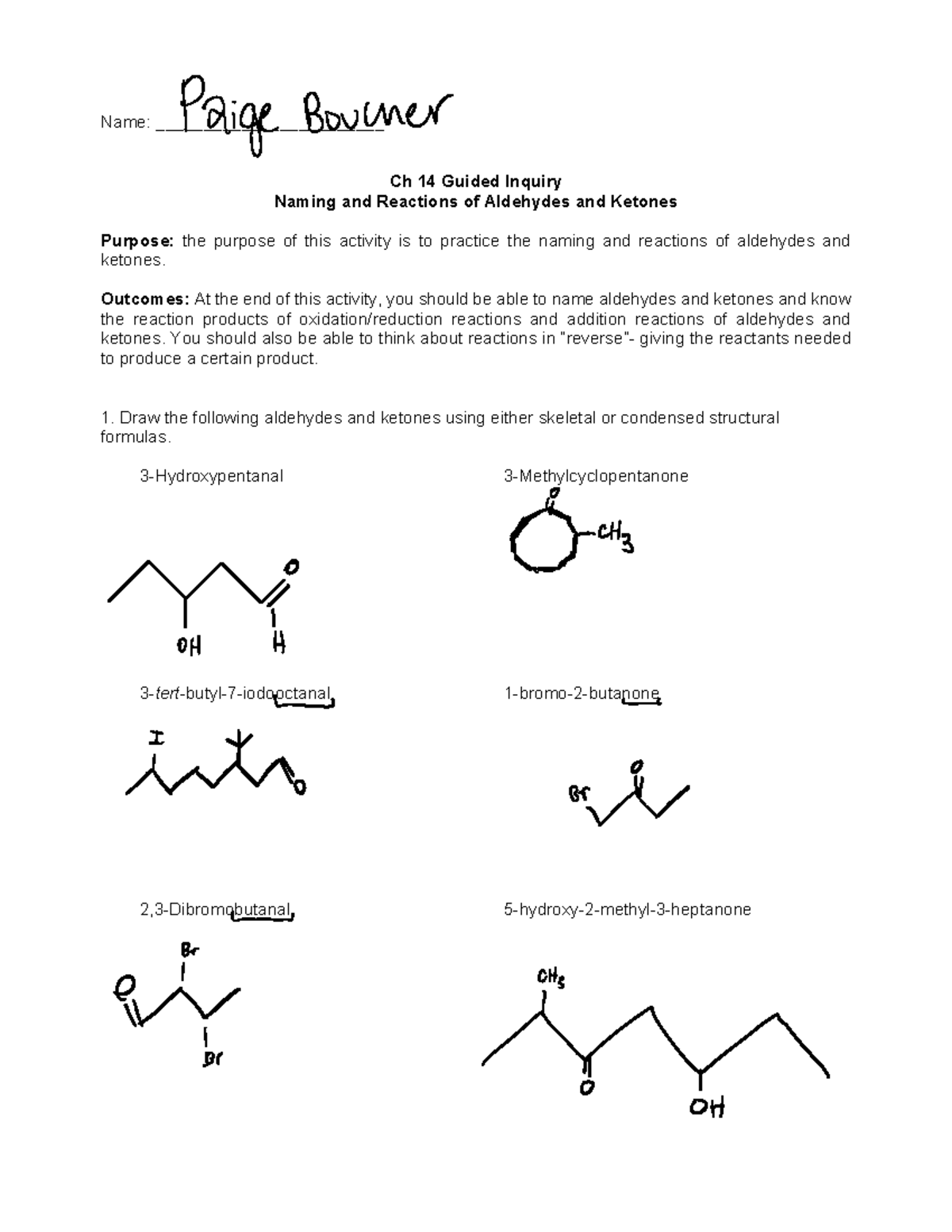 Guided Inquiry Chp. 14 - Name: ________________________ Ch 14 Guided ...