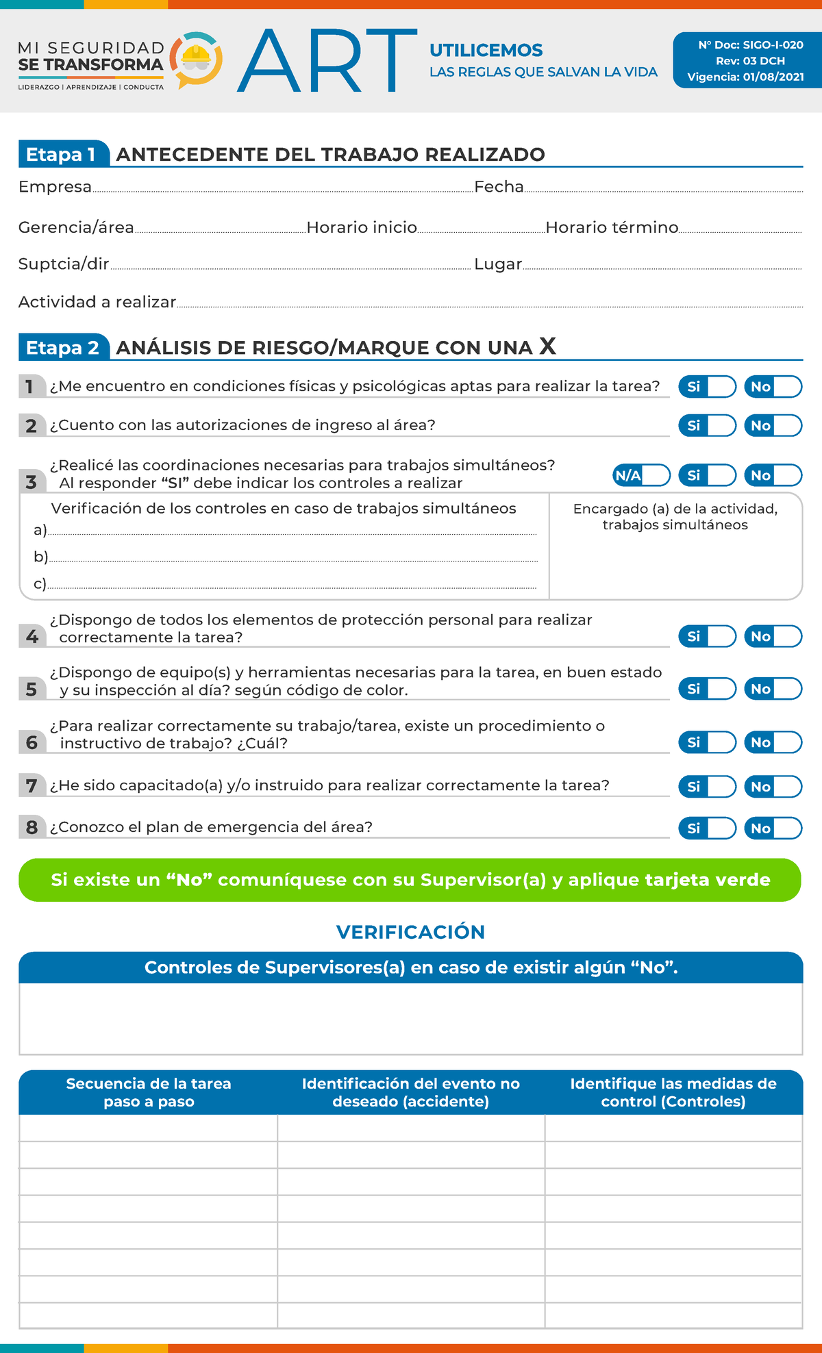 2.- ART Codelco 25-08-2021 - N° Doc: SIGO-I- Rev: 03 DCH Vigencia:01/08 ...