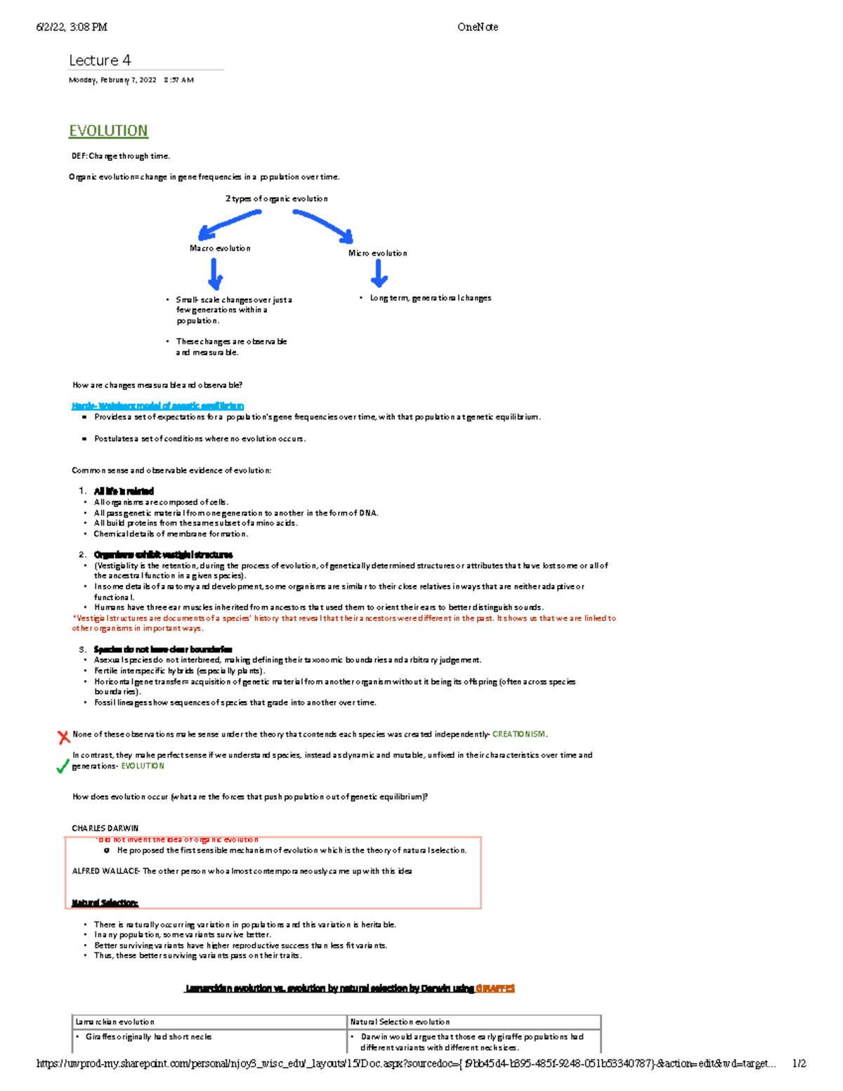 Lec 4 - Lecture 4 notes/ Spring 2022/ Professor Pickering's section - 6 ...