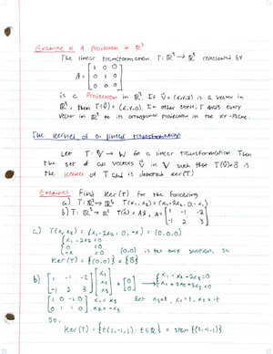 Linear Transformations - MATH 2360 - Studocu