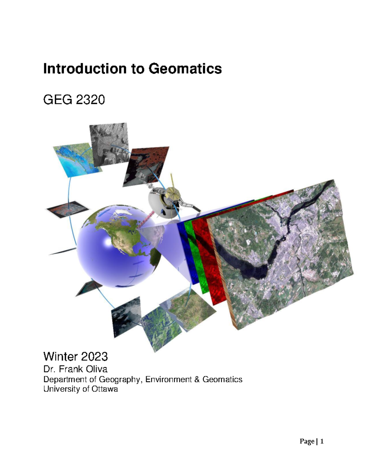 Lab Guidelines - Introduction to Geomatics GEG 2320 Winter 2023 Dr ...