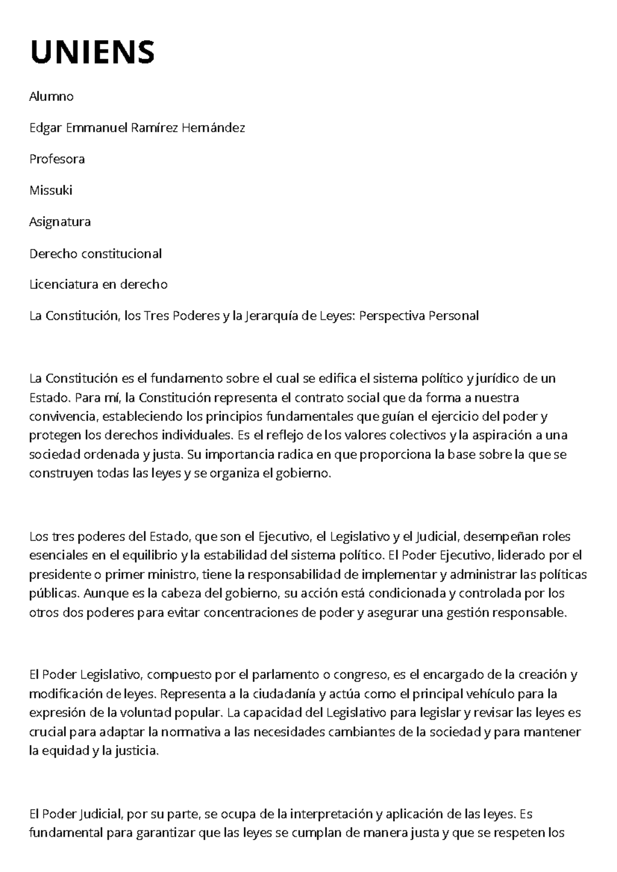 Hhjjkllgddgjg - Resumen - UNIENS Alumno Edgar Emmanuel Ramírez ...