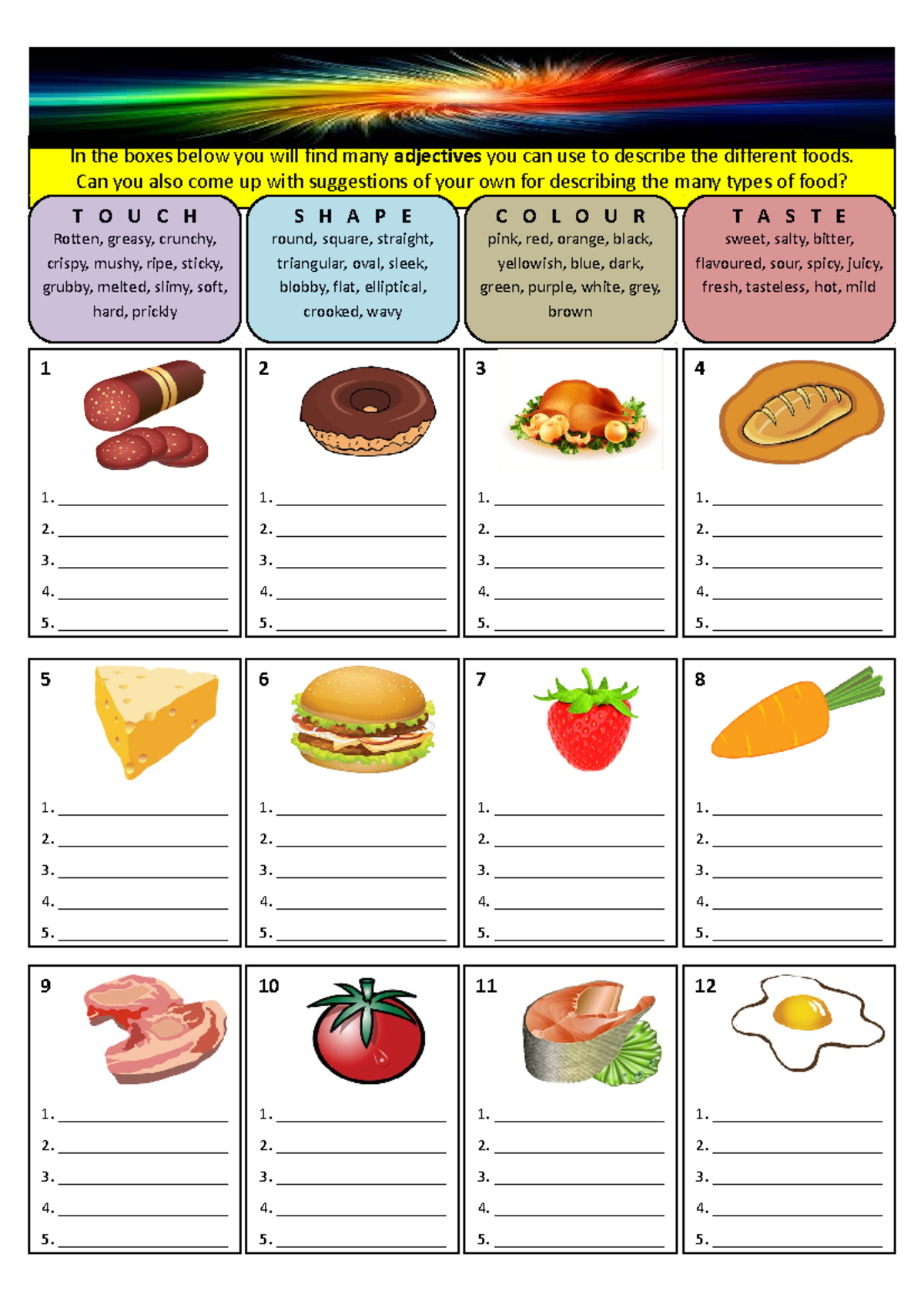 Describing-food-adjectives-conversation-topics-dialogs-grammar-drills ...