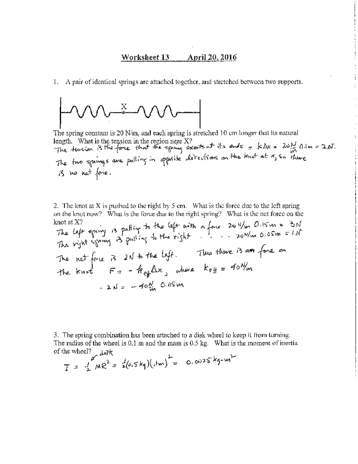 WKST13 SOL - worksheet 13 with solutions - Worksheet 13 April 20, 2016 ...