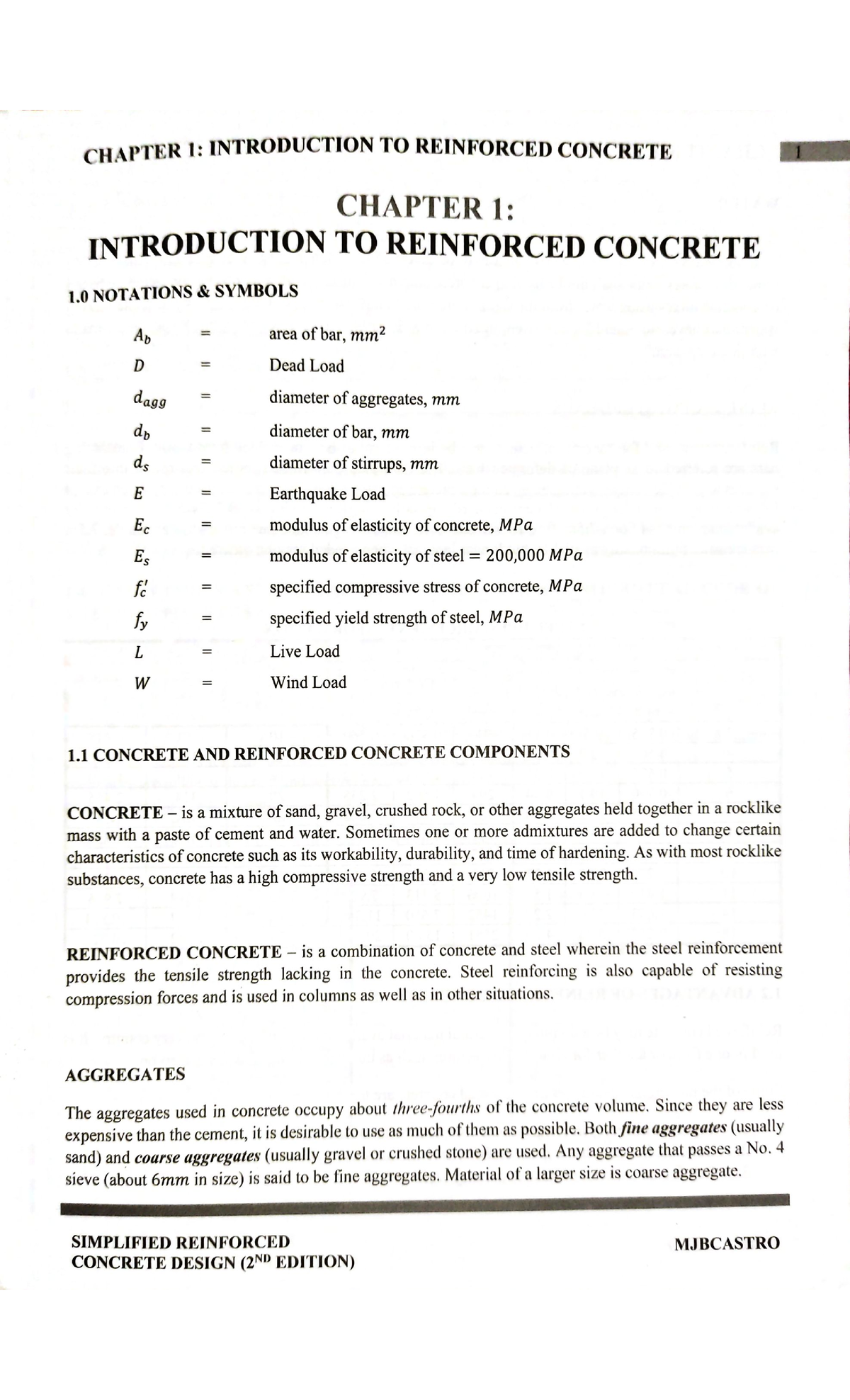 Chapter 1 - Spacing - RCD - Civil Engineering - Studocu