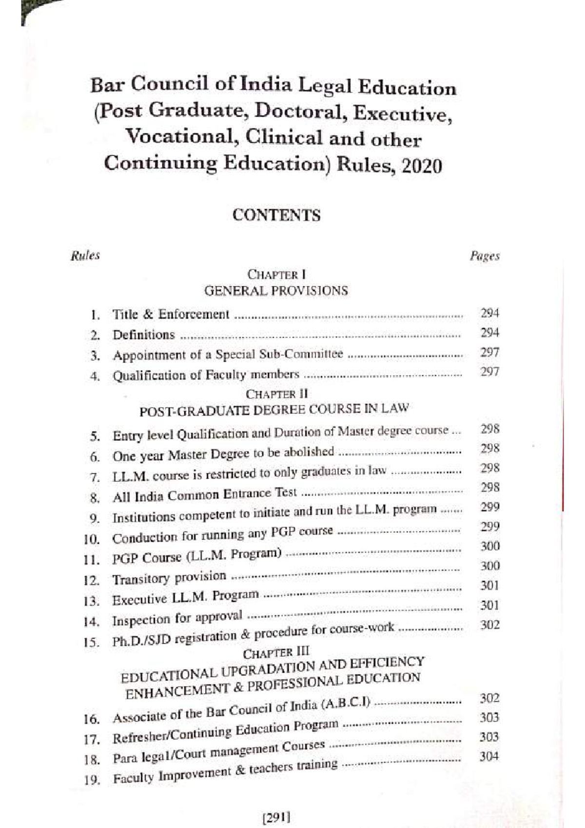 BCI Rules 20 - your law your rights - Studocu