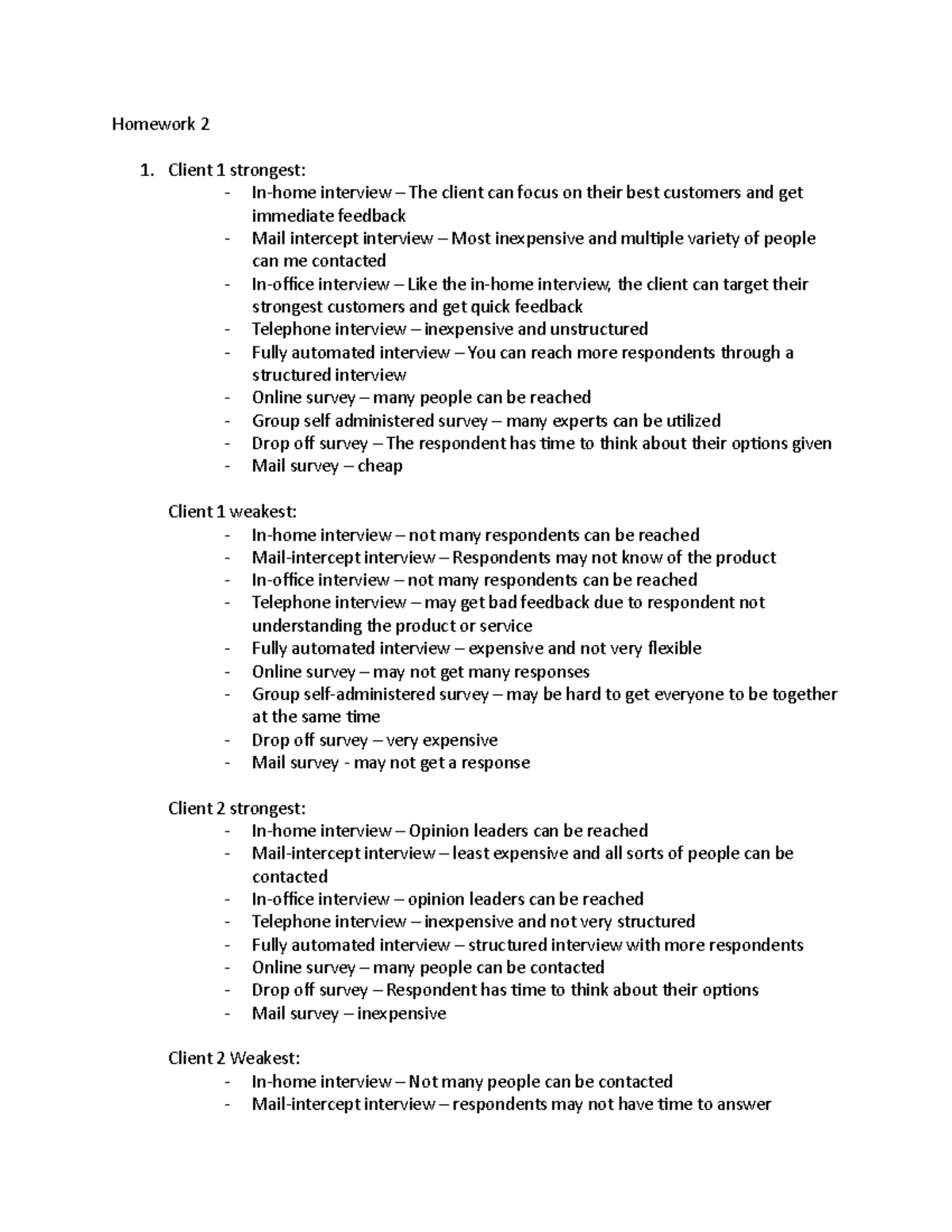 MKT340 HW 2 - This homework covers all of the homework 2 requirements ...