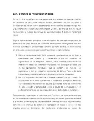 SISTEMAS DE PRODUCCION POR PROYECTOS - Producción Producción es el acto ...