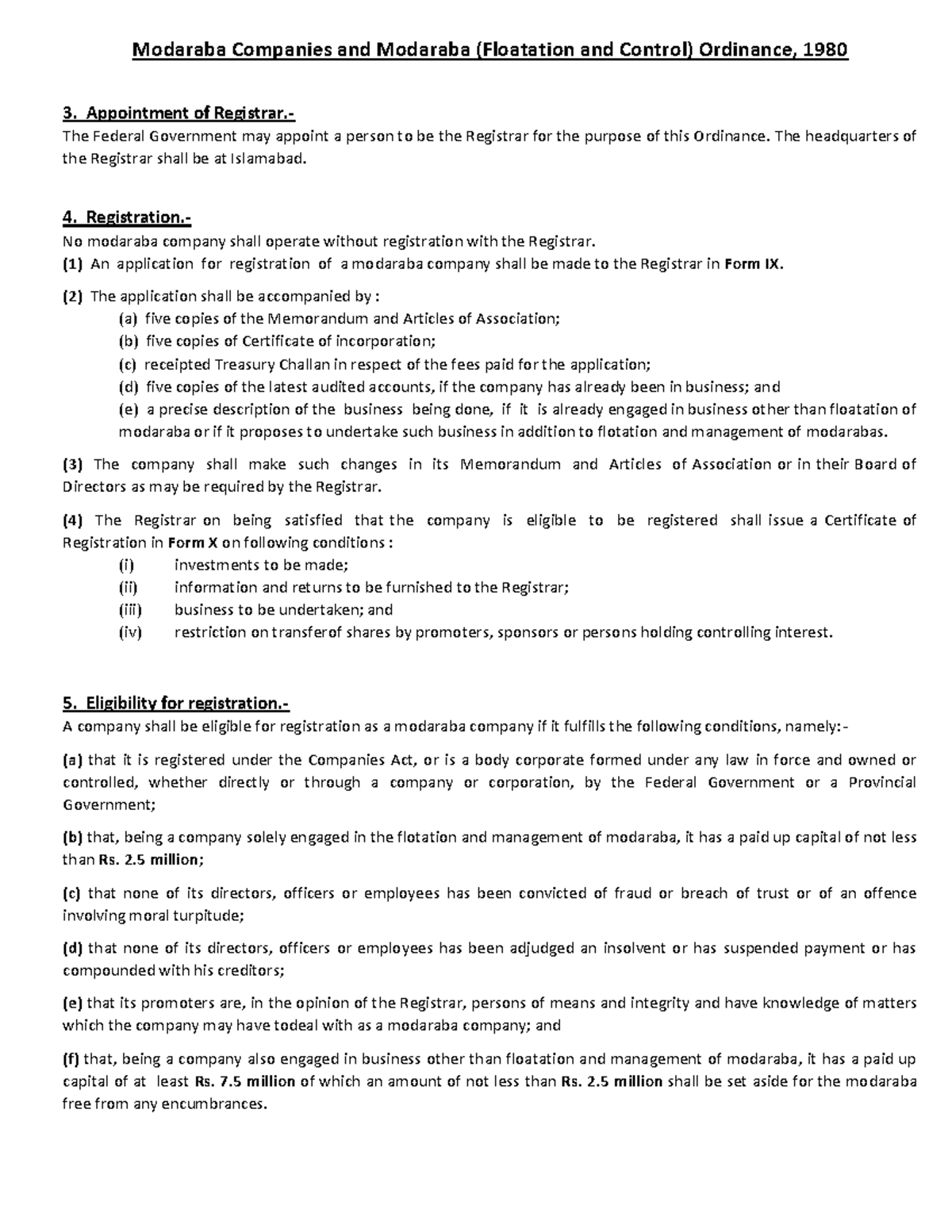 Modaraba - Lecture notes 1-2 - Modaraba Companies and Modaraba ...