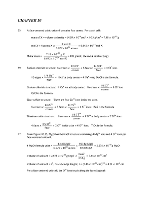Zumdahl Chemistry 10th solution chapter 1 chemical foundation - CHAPTER ...