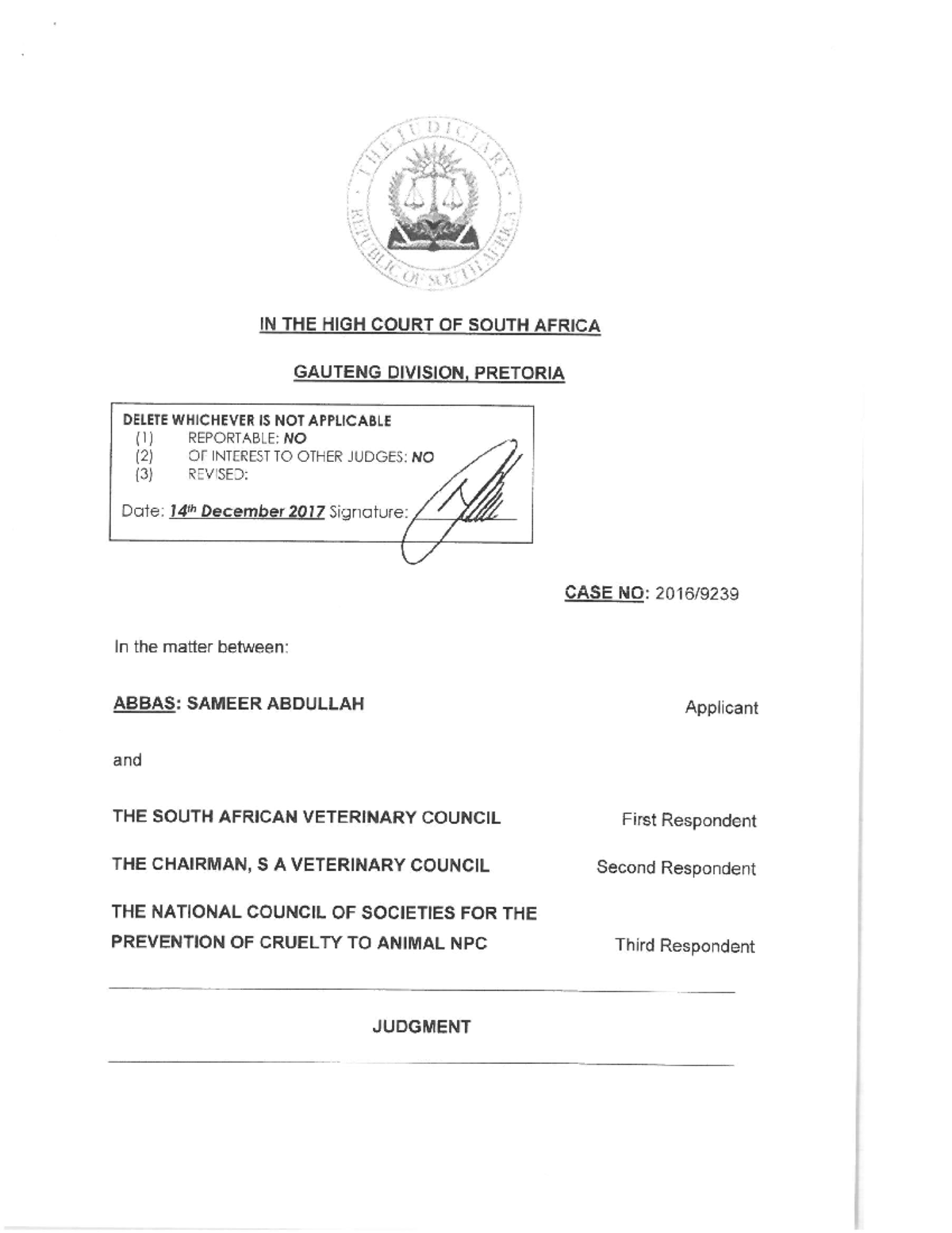 1309 - Court Case - CSL2601 - Studocu