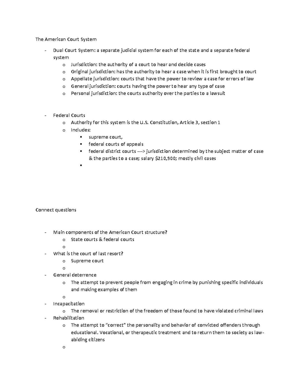 Intro to Criminal Justice - ch 8 the administration of justice - CJ 110 ...