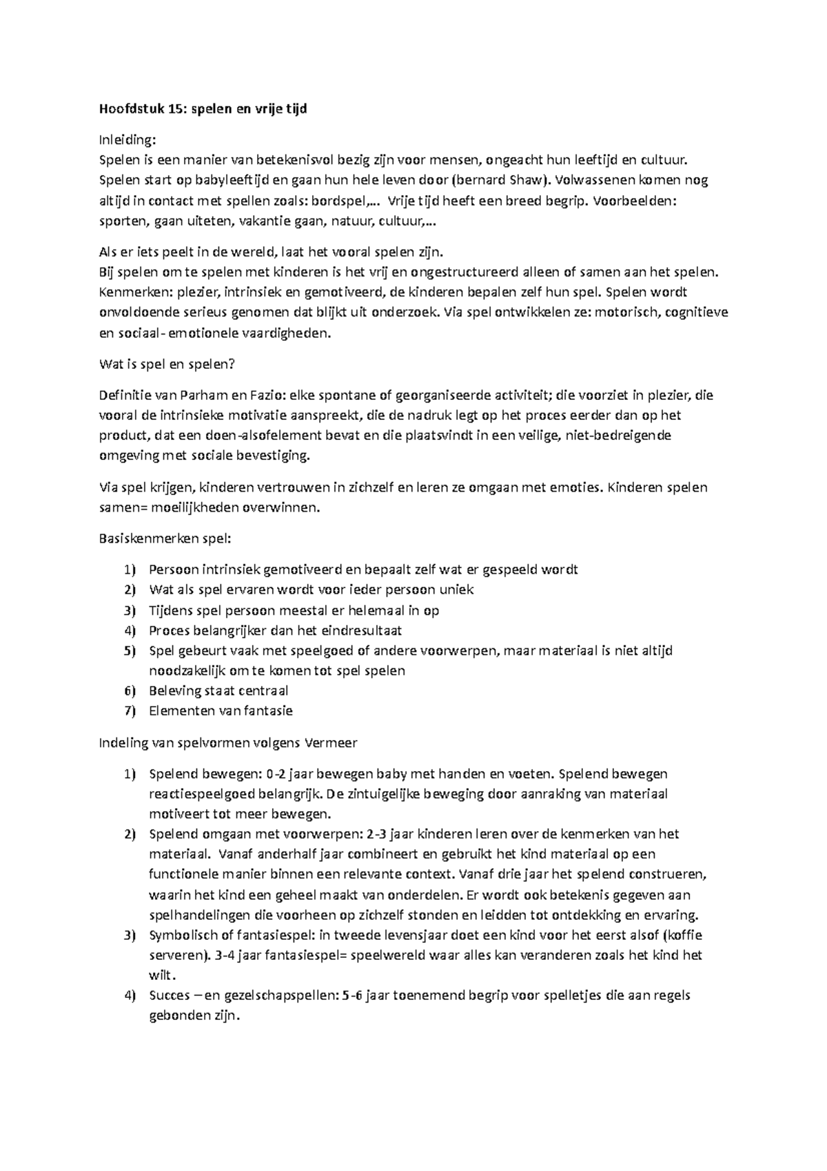 Hoofdstuk 15 spel en spelen - Hoofdstuk 15: spelen en vrije tijd ...