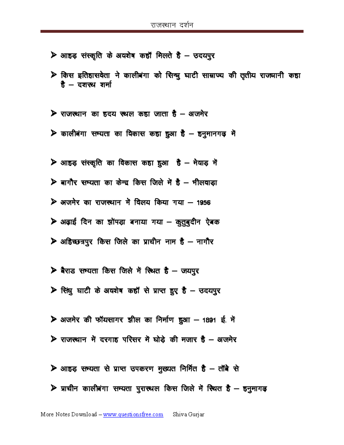 1st-gk notes 10 pages - practice - vkgM+ laLd`fr ds vo'ks"k dgkaW feyrs ...