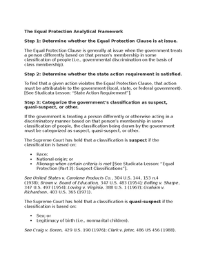 Case Charting - Rational Basis Review (EP) - Case Essential Facts Law ...