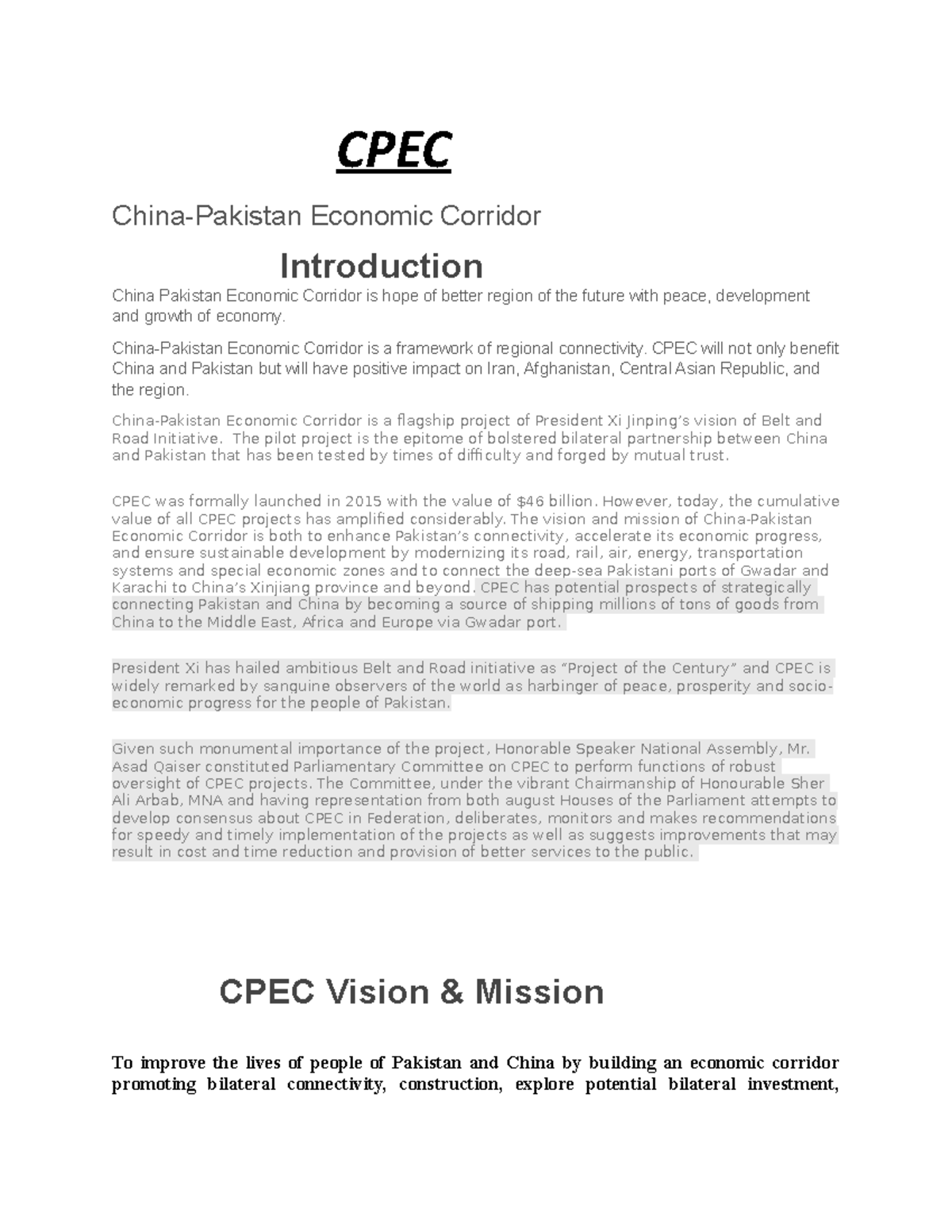 CPEC - about development and progress of cpec - CPEC China-Pakistan ...