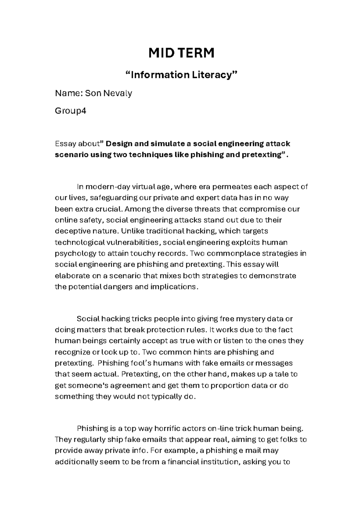 IL Son Nevaly(G4) - MID TERM “Information Literacy” Name: Son Nevaly ...