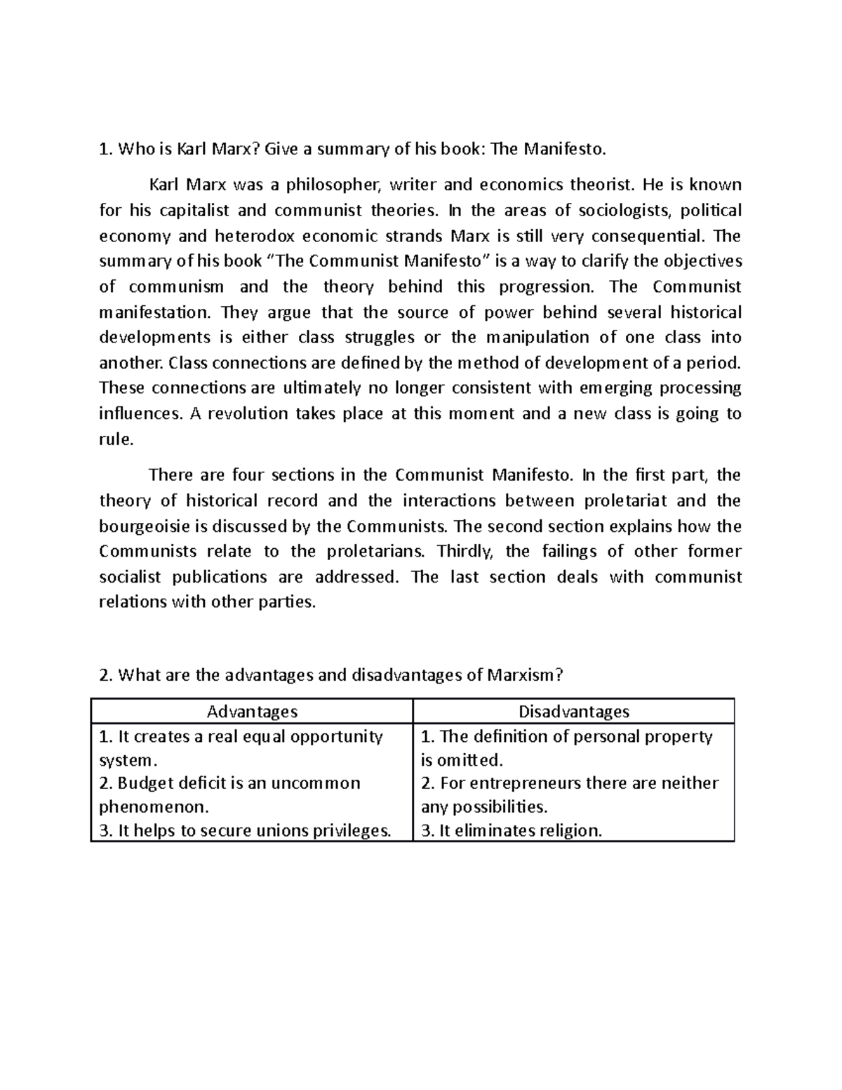 Lecture Notes - Economics [ Types OF Economics] - Who is Karl Marx ...