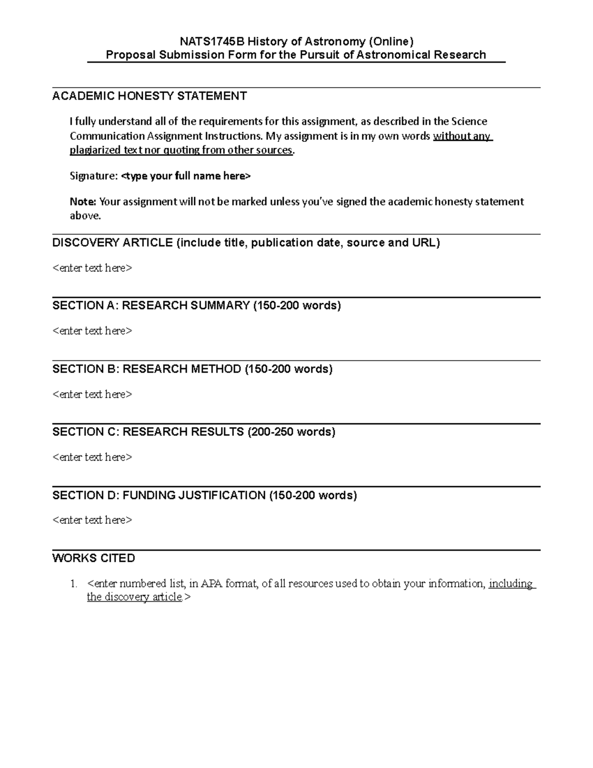 Proposal 2 example Form - Proposal Submission Form for the Pursuit of ...