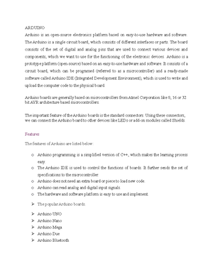 IOT Reference Model - Architecture Reference Model •An ARM consists of two main parts: a ...