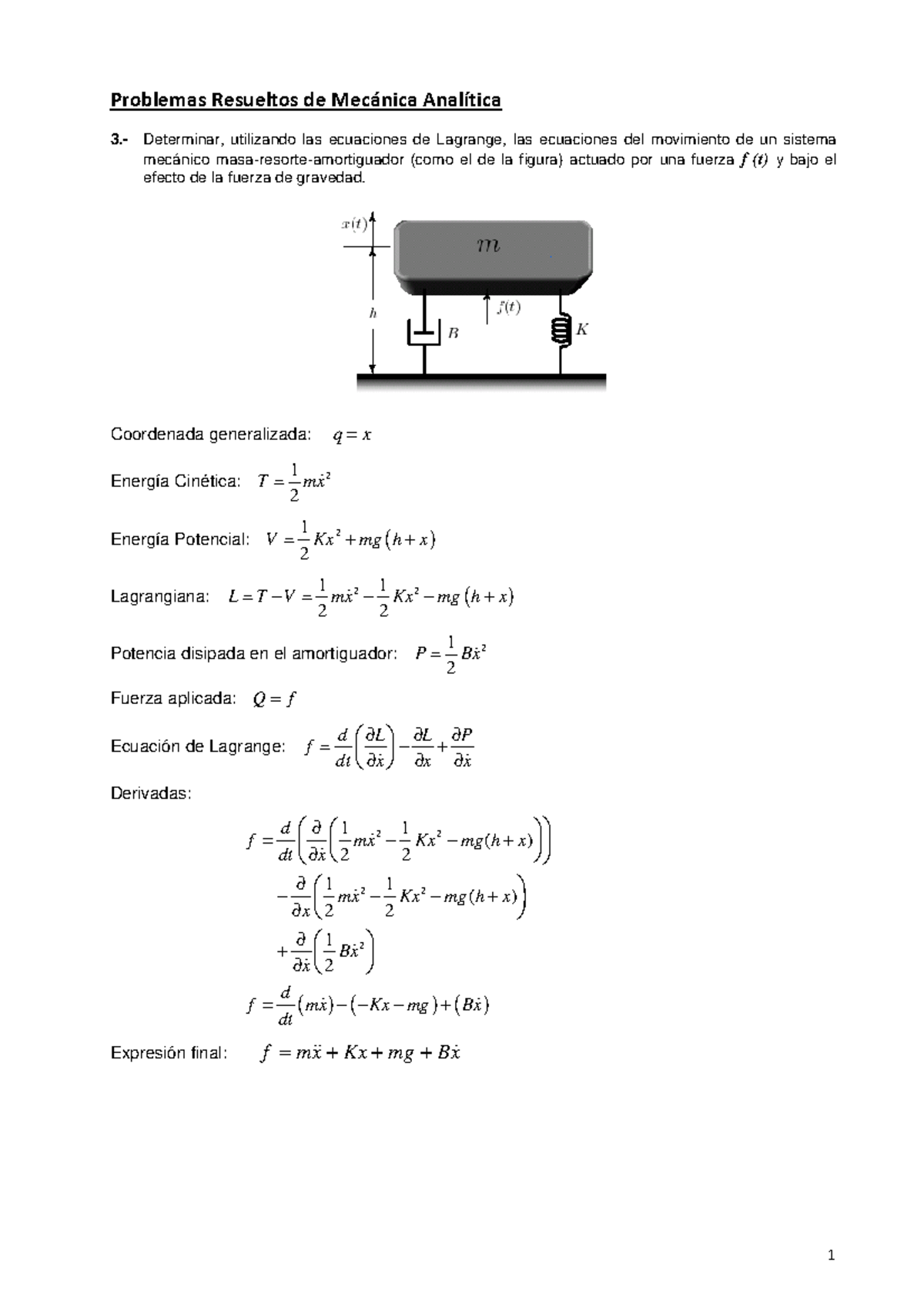 02 15 16 Problemas de Mecanica Analitica Soluciones 2 - Problemas Resueltos de Mecánica ...