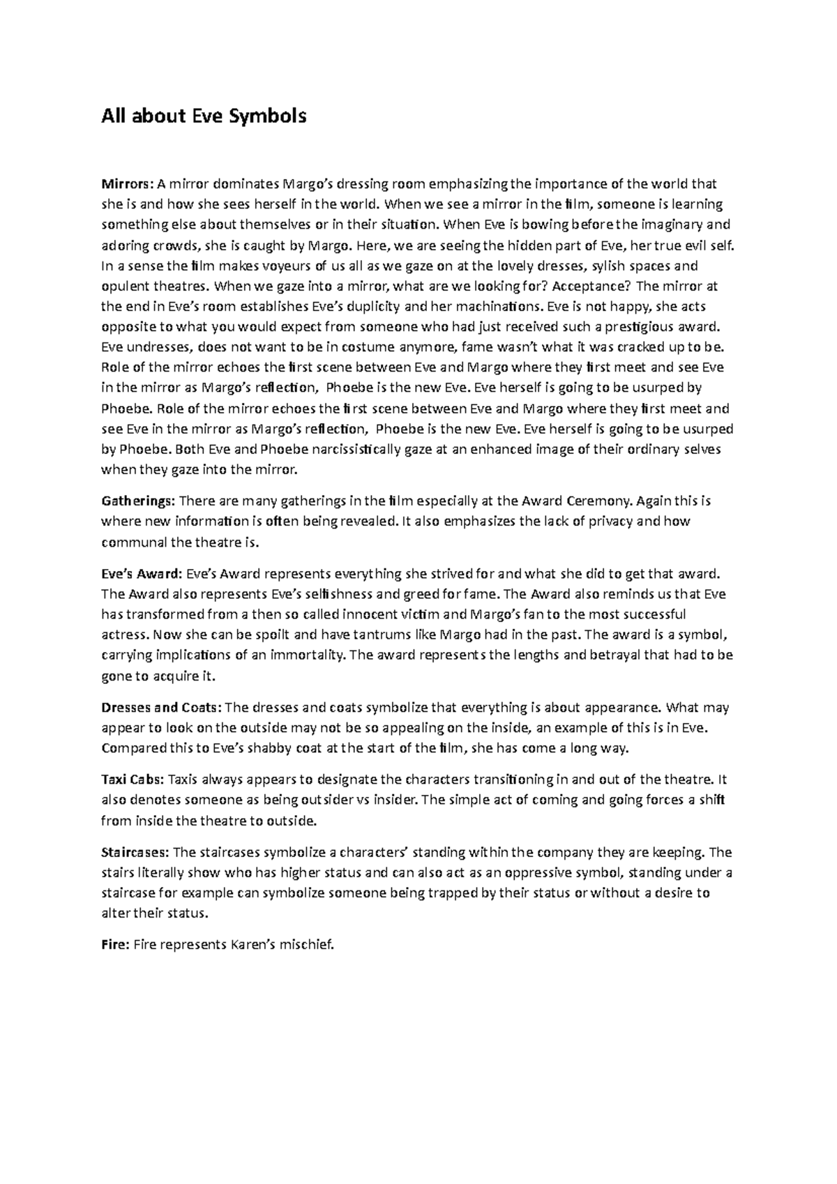 All about Eve symbols - All about Eve Symbols Mirrors : A mirror ...