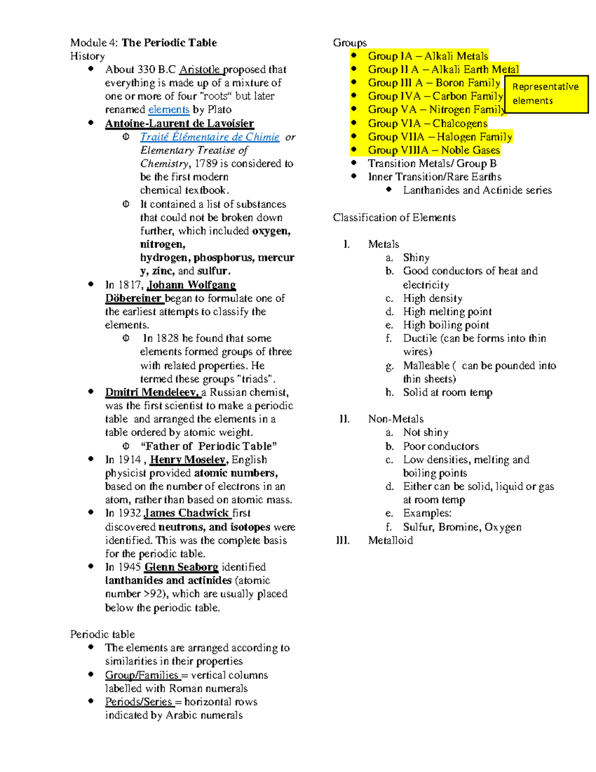 Inorganic Chemistry Module 4 - Medtech - Studocu