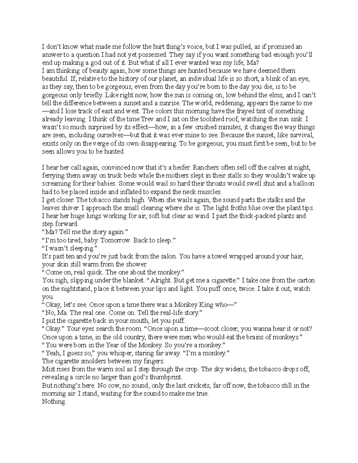 On Earth We're Briefly Gorgeous excerpt - I don’t know what made me ...