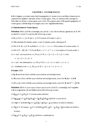 MATH 2410 Chapter 1 - Mathematical Preliminaries - CHAPTER 1 - MATHEMATICAL PRELIMINARIES 1 Sets ...