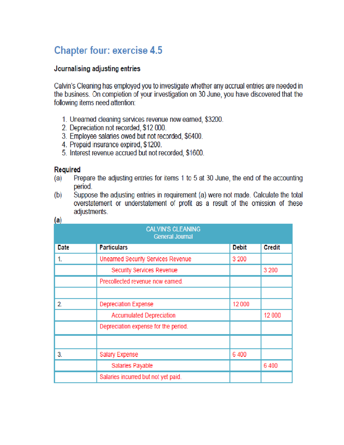 Practice 4 questions and answers Topic 4 - ACCY111 - Studocu