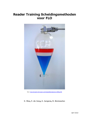 Scheidingsmethoden samenvatting alle vier de lessen ...