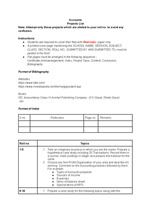 Business Studies Class 11 Project On Banking - Project Guidelines ...
