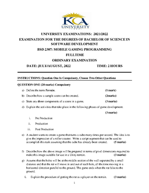 Advanced AP Assignment - Advanced Application Programming Assignment II Reg:19/ Unit: Adv App ...