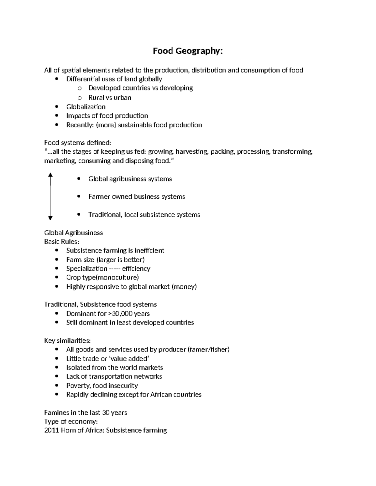 Food Geography - Food Geography: All of spatial elements related to the ...