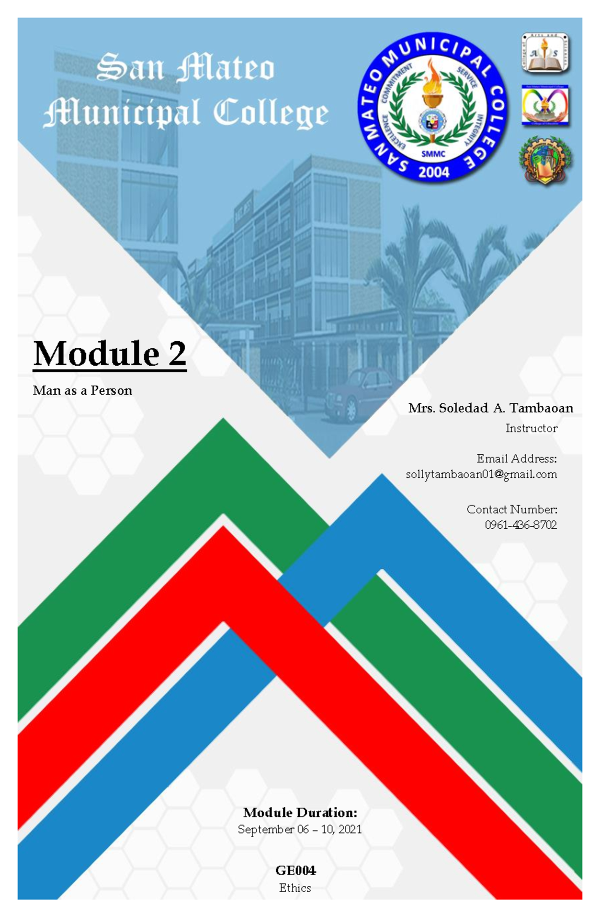 Module 2 - Man as a Person - Xavier - Studocu