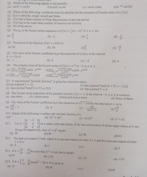 Mth174 AUG ETE paper with answers - Engineering Mathematics - Studocu