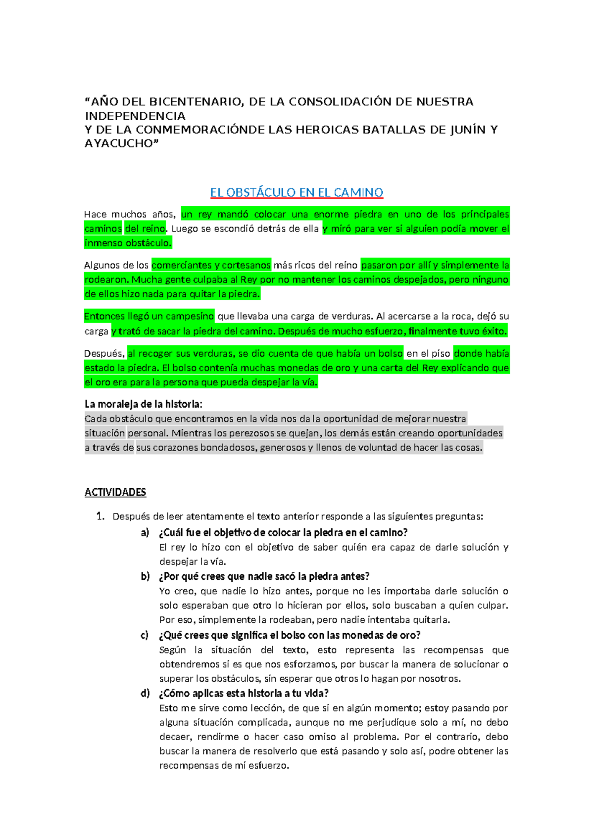 Entregable 1 - edwin yovera silva - “AÑO DEL BICENTENARIO, DE LA CONSOLIDACIÓN DE NUESTRA - Studocu