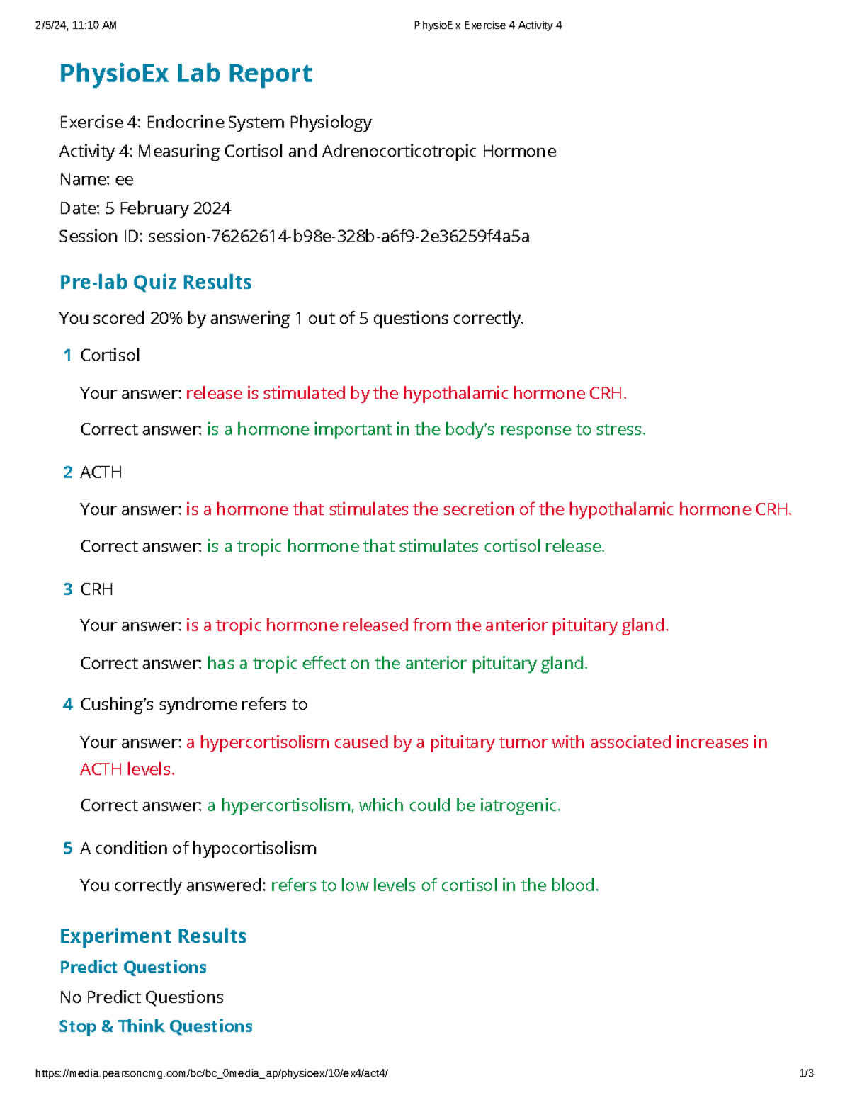Physio Ex Exercise 4 Activity 4 - pearsoncmg/bc/bc_0media_ap/physioex ...