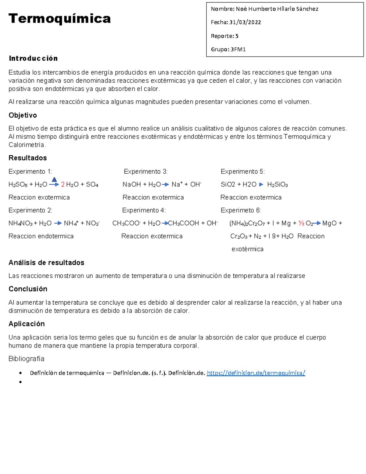 Termoquimica - tarea - Termoquímica Introducción Estudia los ...