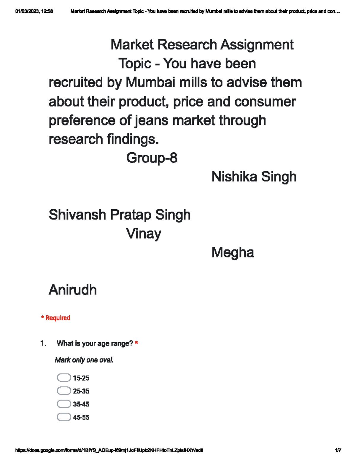 Market research - Marketing of Services - Studocu