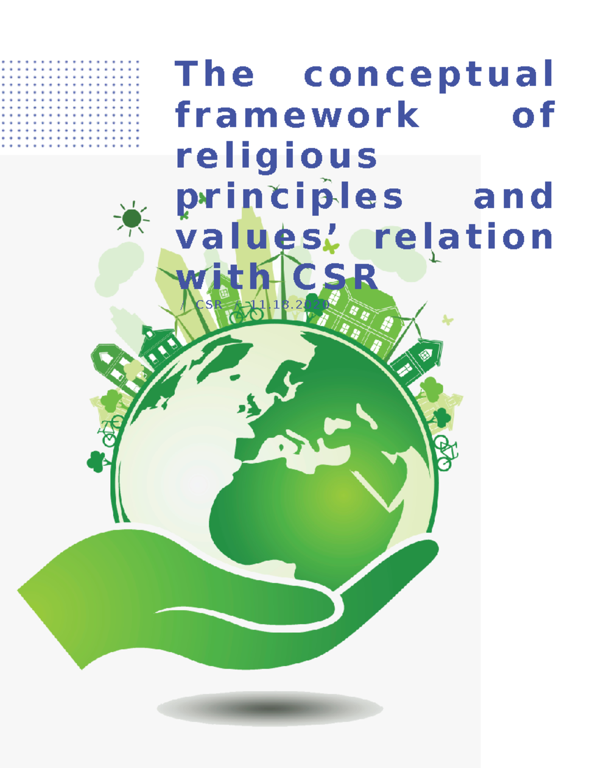 The conceptual framework of religious principles and values’ relation ...